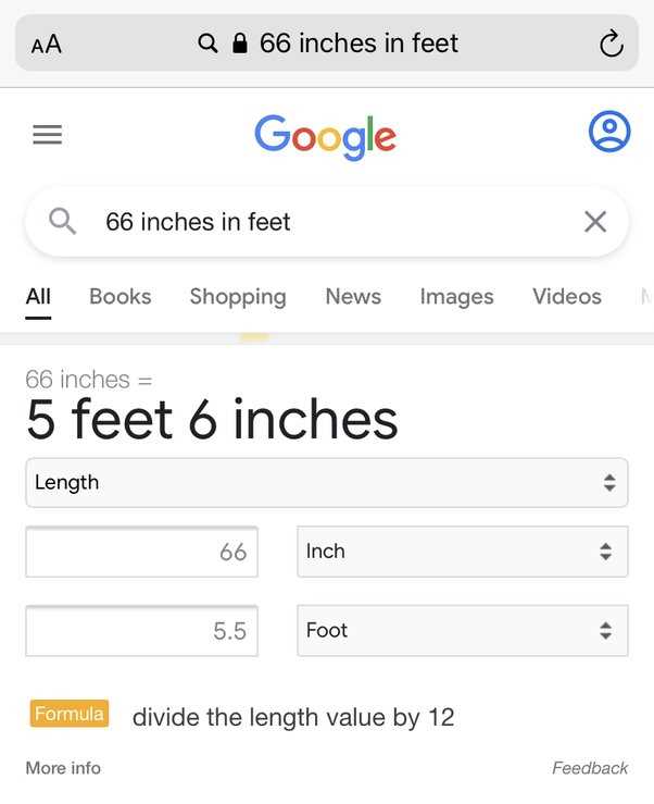 Convert 66 Inches To Feet Easy And Accurate Conversion Updated Convert 66 Inches To Feet Easy And Accurate Conversion Updated